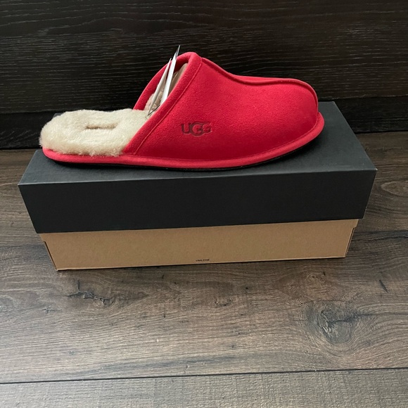 UGG | Shoes | Ugg Mens Scuff Red Slippers | Poshmark